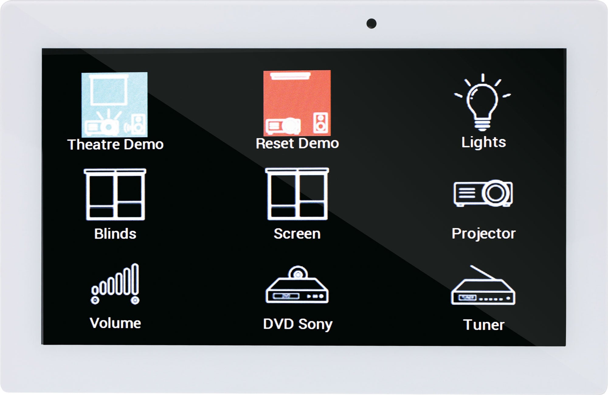 Matrix Mixers Programmable Universal 7" Touchscreen Wallplate White A6 ...