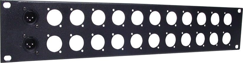 Rack Panels 2U 24 Way 'D' Series Connector 19" Patch Rack Panel H5173 ...