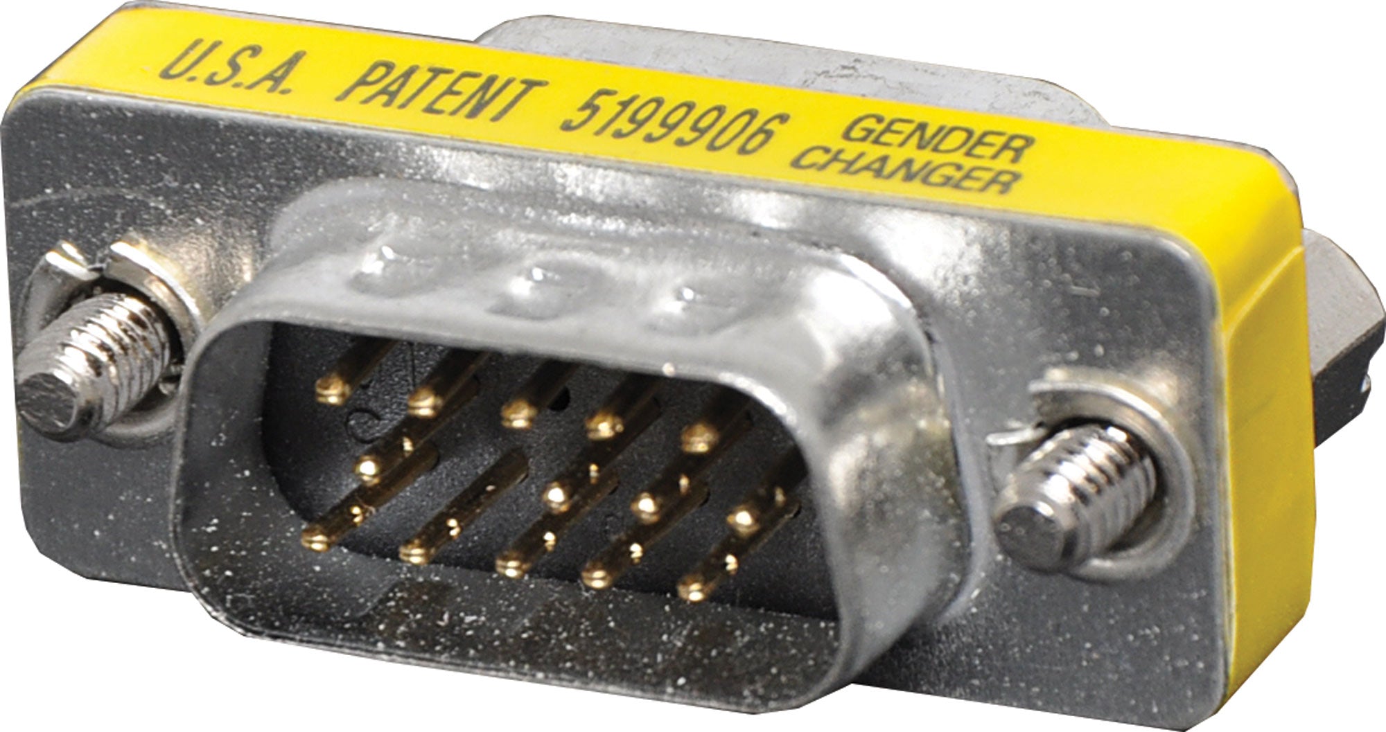 D-Sub Connector DE15 High Density Male to Male Gender Changer P1723 ...