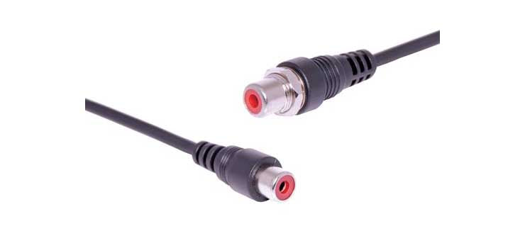 Red RCA Socket to Socket 160mm Wallplate Fly Lead PA6201A – Leading ...